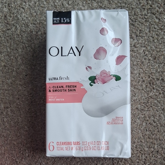 OLAY | Bath & Body | Olay Ultra Fresh Cleansing 6 Bars With Pink Rose ...